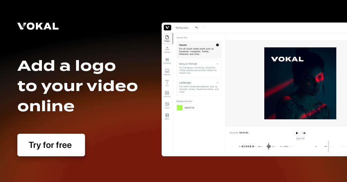 Easily Add Logo to Video Online - Vokal Easily Add Logo to Video Online - Vokal