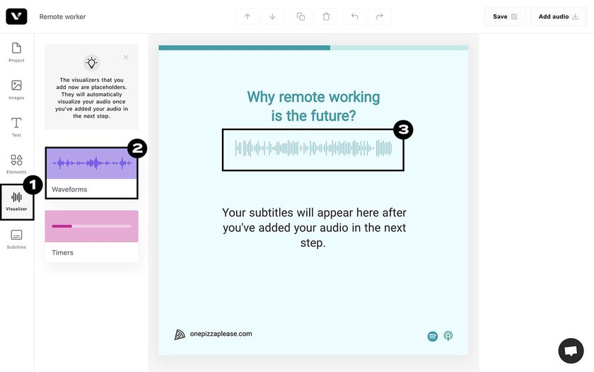 How to generate an audio waveform animation for your videos - Vokal